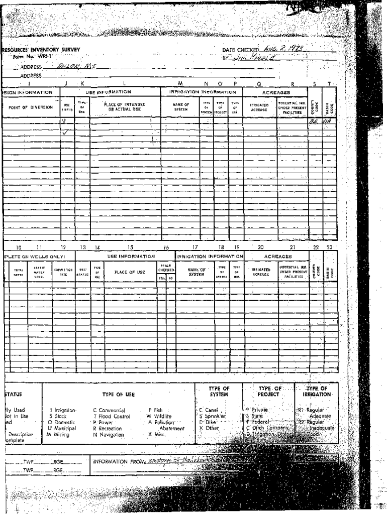 Fillable Online Resource inventory - US Forest Service Fax Email Print ...