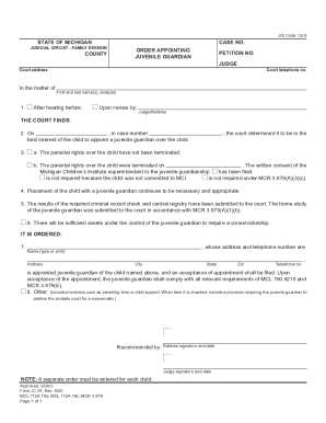 Fillable Online MI Courts Form JC 06 2021-2022 - Fill and Sign ...