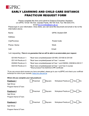 Fillable Online www.nwpolytech.cadocEARLY LEARNING AND CHILD CARE ...