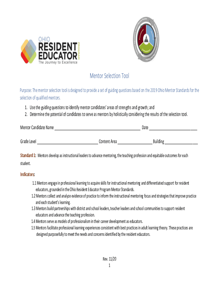 Fillable Online Introduction to mentoring: A guide for mentors and ...