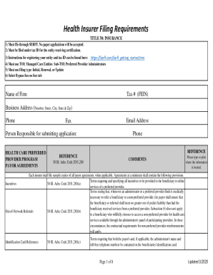 Fillable Online serff.comSERFF: The System for Electronic Rates & Forms ...