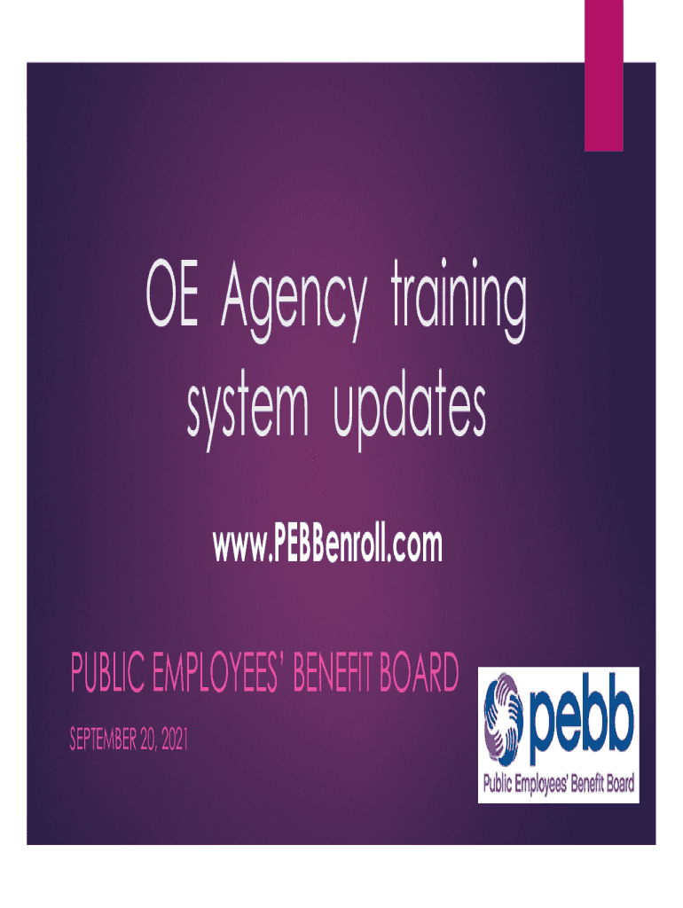 Fillable Online OE Agency training system updates Fax Email Print ...
