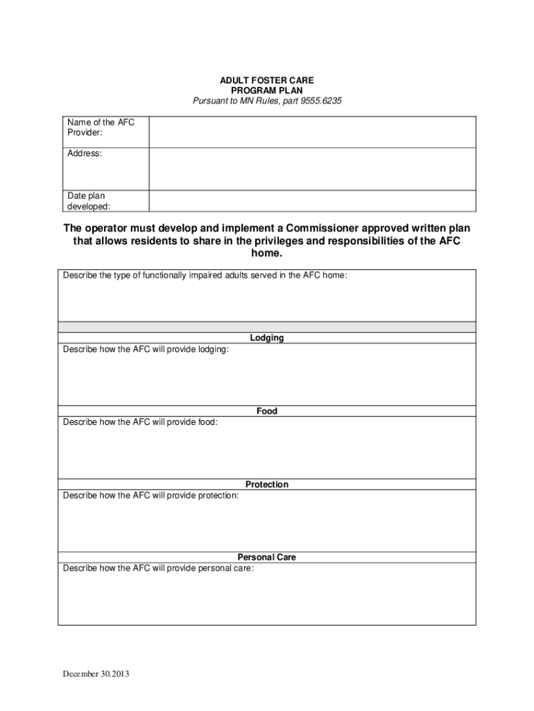 Fillable Online PDF Adult Foster Care New Placement Worksheet - Wright ...