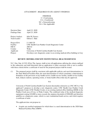 Fillable Online info.ncdhhs.gov dhsr coneedATTACHMENT - REQUIRED STATE ...