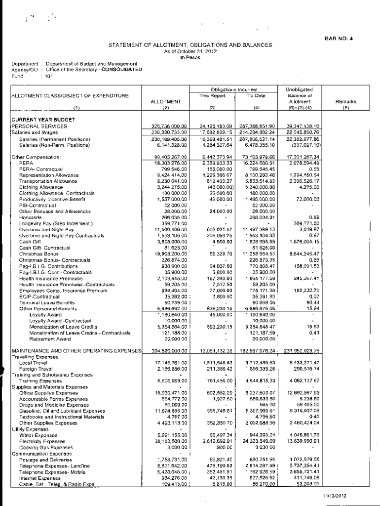 Fillable Online www.dof.gov.phdownloadstatement-of-allotmentsStatement ...