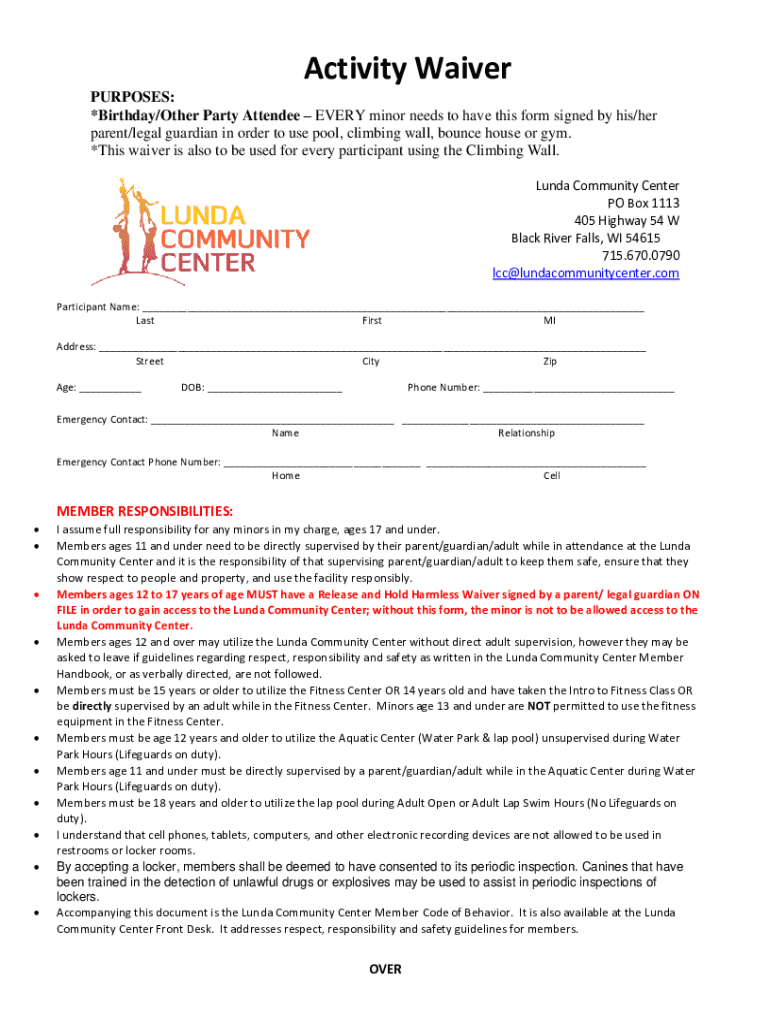 Fillable Online cocosign.comform58794-birthday-party-waiverBirthday ...