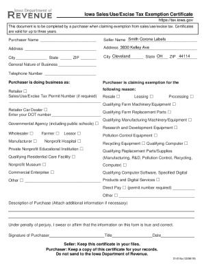 Fillable Online tax.iowa.gov formsState of Iowa Tax Forms Iowa ...