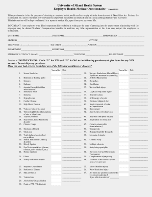 Fillable Online ehs.miami.eduservicesemployee-health-officeEmployee ...