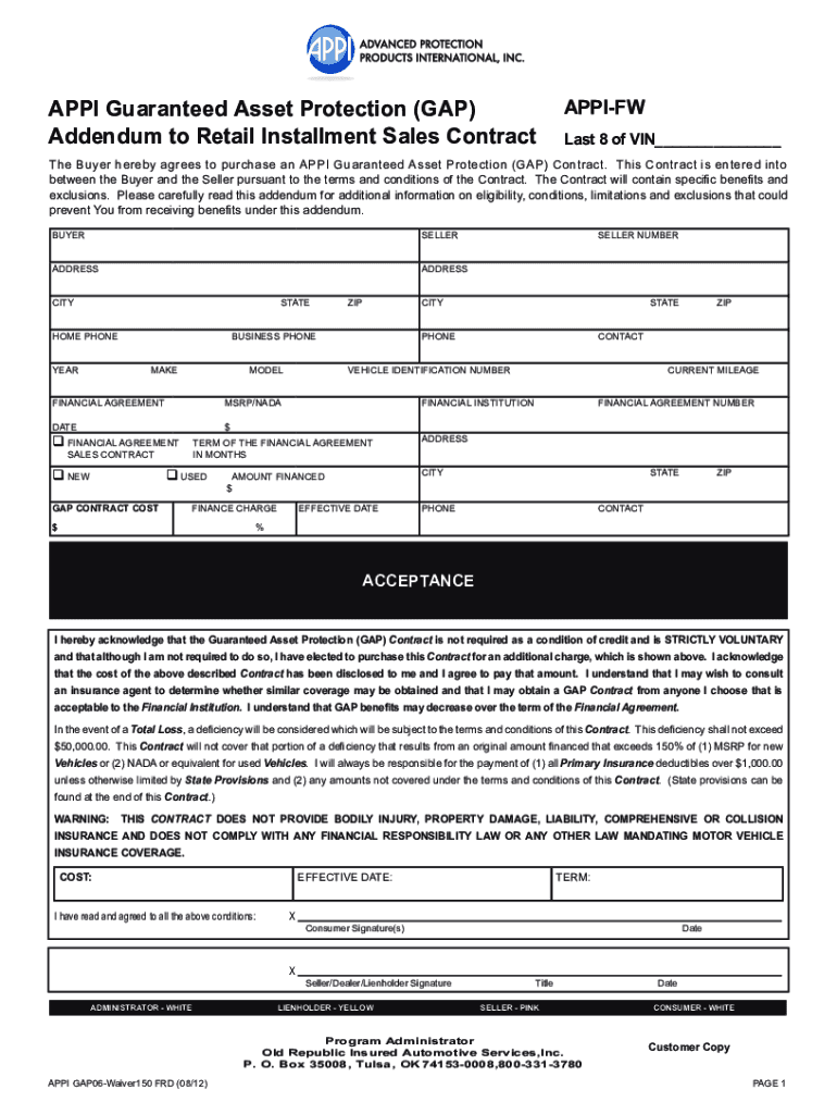 Fillable Online www.uslegalforms.comform-library383970-appi-gapAppi Gap ...