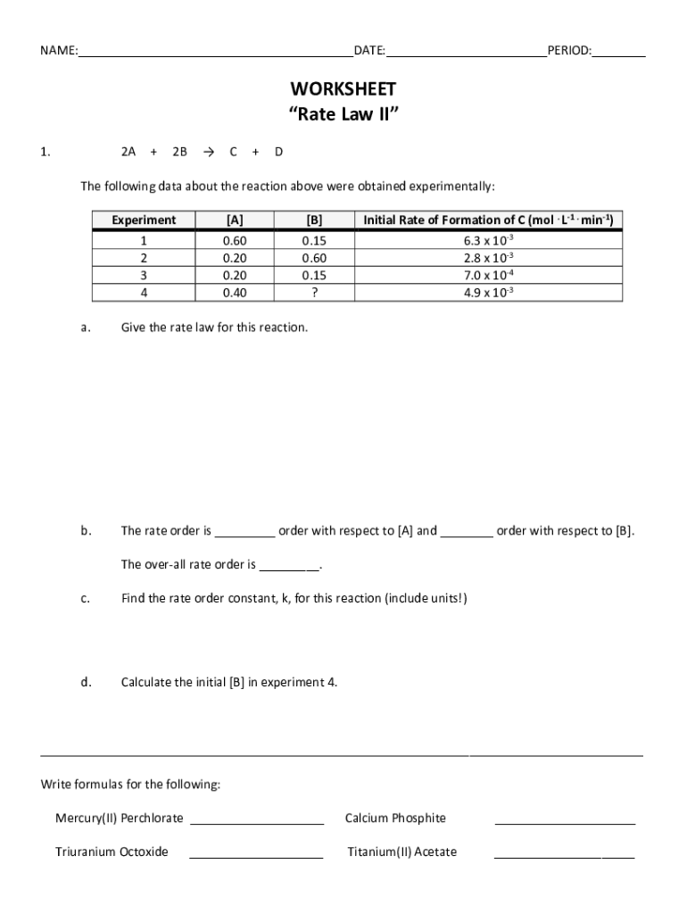 Fillable Online www.chegg.comhomework-helpquestions-andSolved Date Name Period Chemistry 2 ...