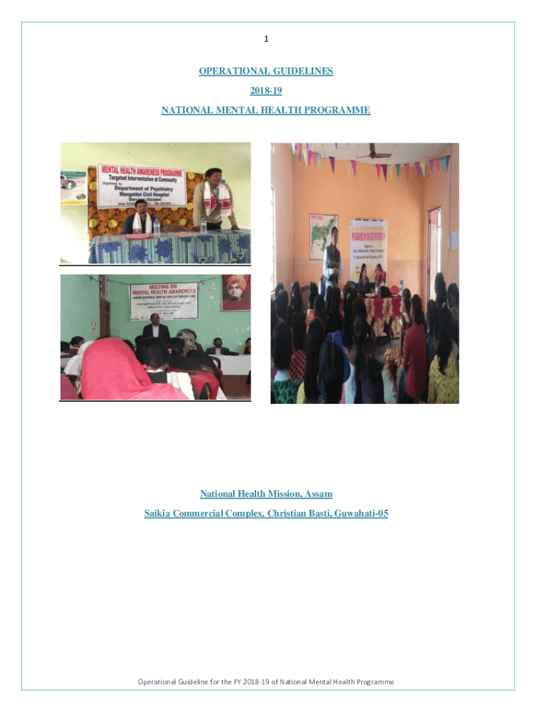 Fillable Online National Mental Health Programme (NMHP) :: National Health MissionAnnexure - 1 ...
