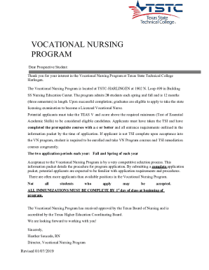 Fillable Online Central Campus: Application for ADN-RN Program - PDF ...