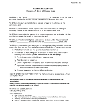 Fillable Online Blight sample resolution Fax Email Print - pdfFiller