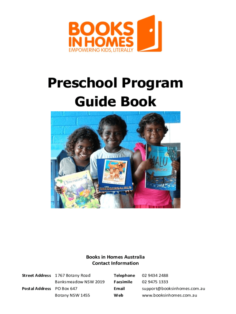Fillable Online booksinhomes.com.auprogramsearly-childhood-programEarly ...