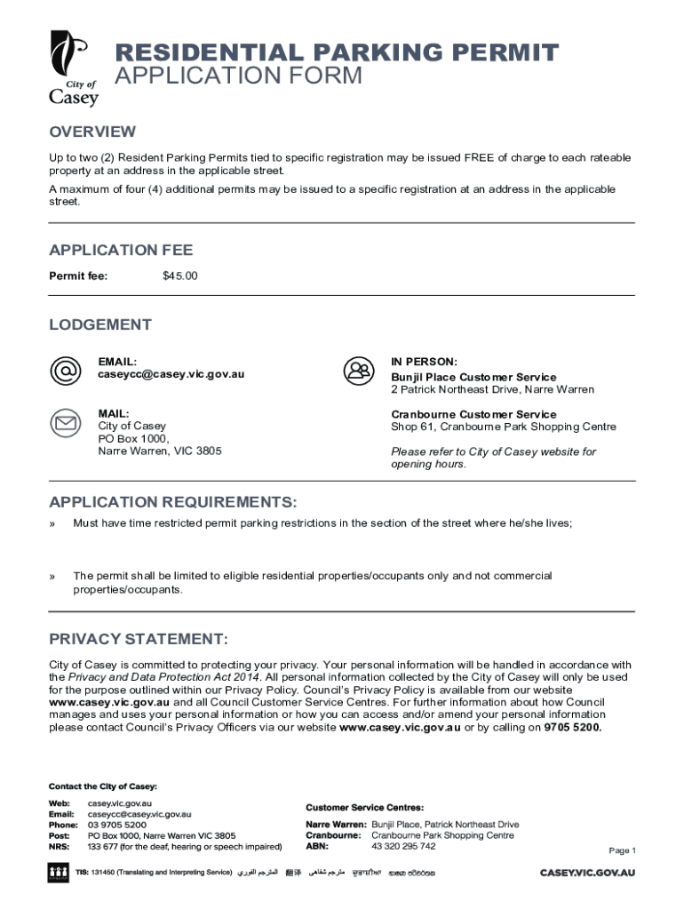Fillable Online Citywide Residential Permit Parking ProgramInglewood ...