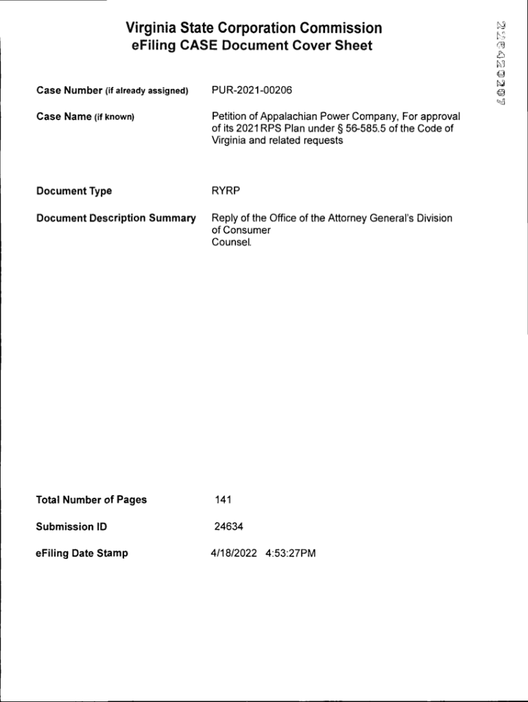 Fillable Online scc virginia scc.virginia.govdocketsearchDOCSVirginia ...