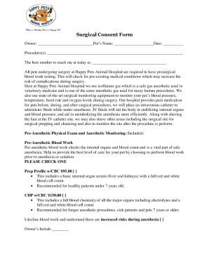 Fillable Online Veterinary Service Forms - Form ...