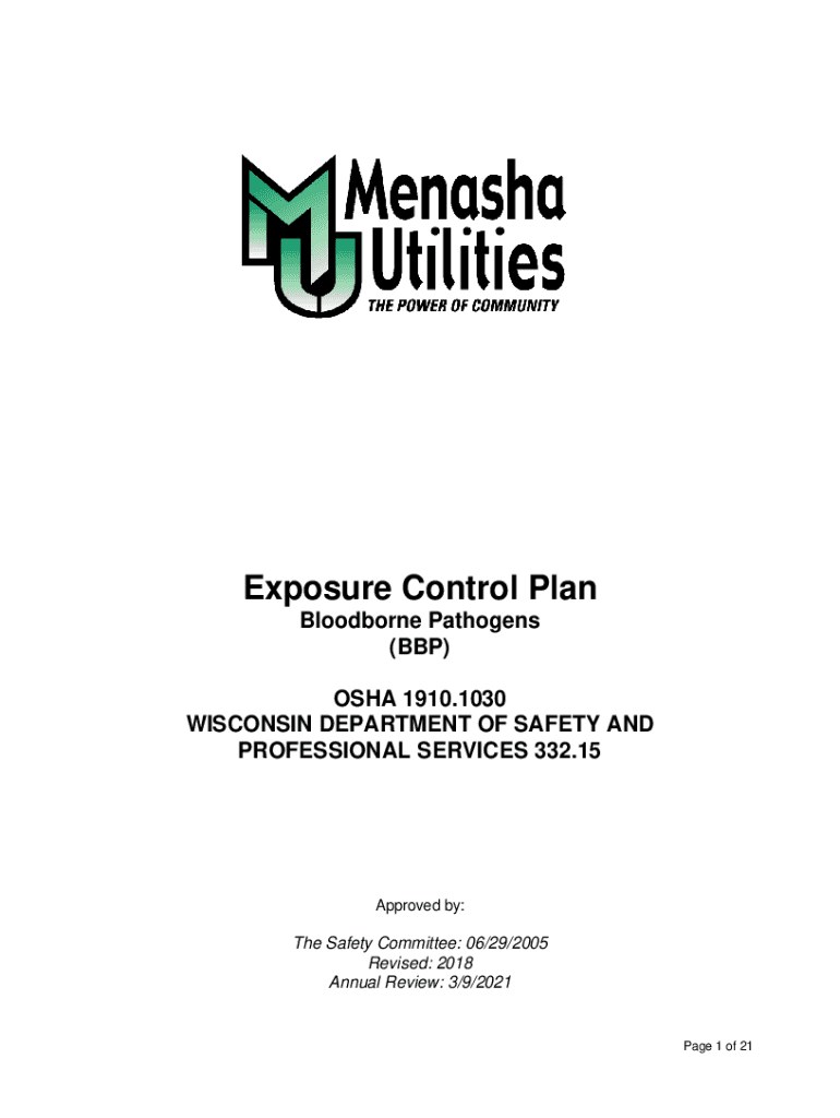 Fillable Online docest.comosha-sample-bloodborne-pathogensOSHA Sample Bloodborne Pathogens ...