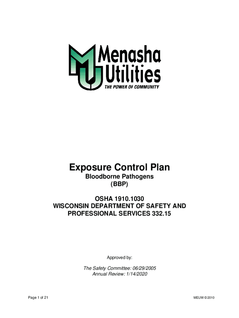 Fillable Online dsps.wi.govDocumentsProgramsBloodborne Pathogens ...