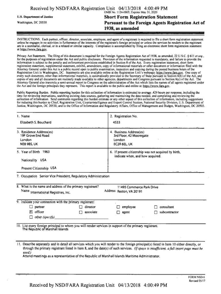Fillable Online efile.fara.govdocs6344-Short-Form-20180420-46Received ...