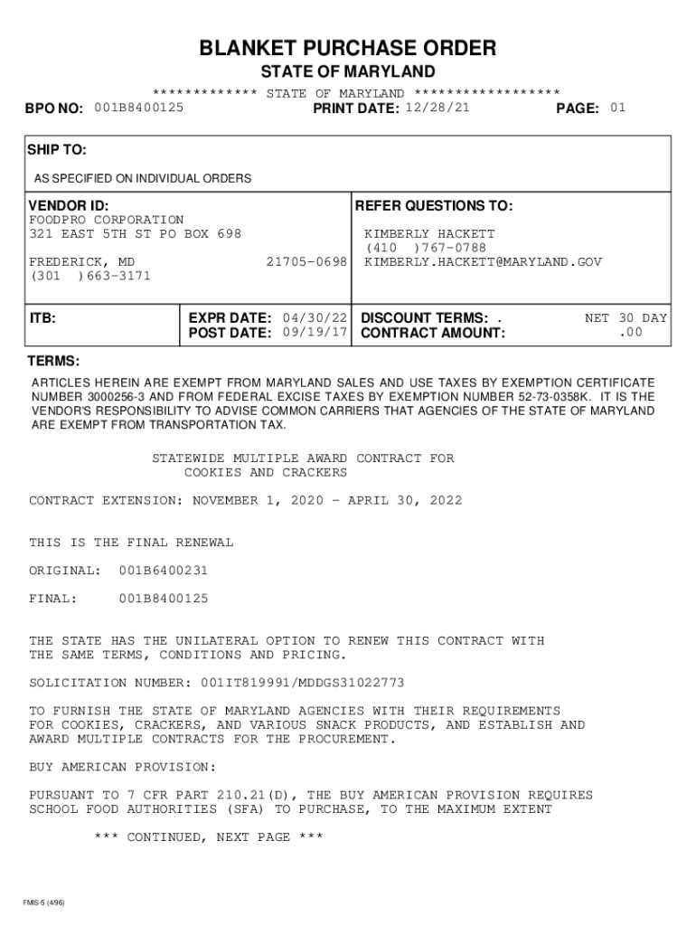 Fillable Online dgs maryland procurement.maryland.govMarylands Online Procurement System ...