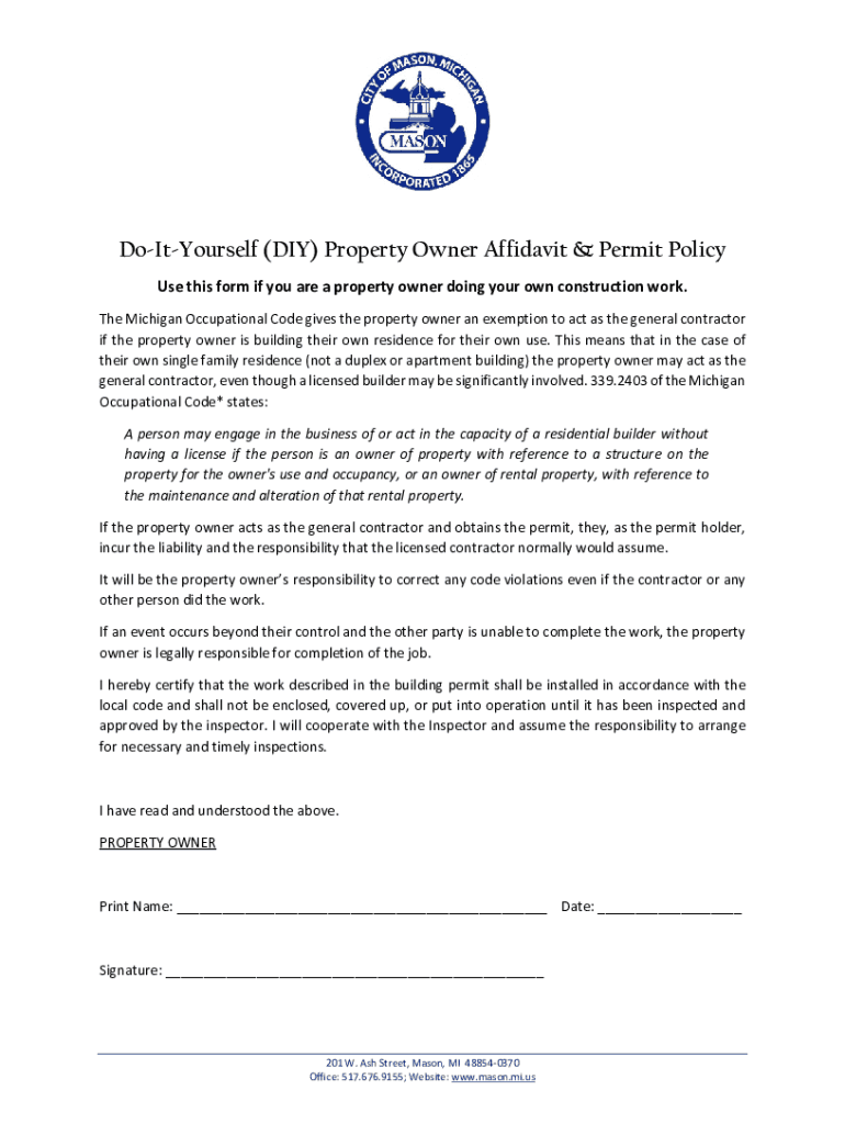 Fillable Online files4.revize.commasonmidocumentcenterDo-It-Yourself ...