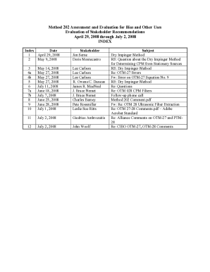 Fillable Online Method 202 Assessment and Evaluation for Bias and Other ...