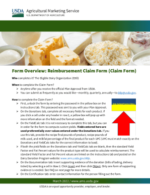 Fillable Online Form Overview: Reimbursement Claim Form Fax Email Print ...