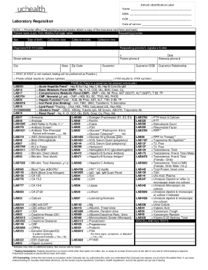 Fillable Online Patient ID Label or DOB/../.. Hospital /MRN Number ...