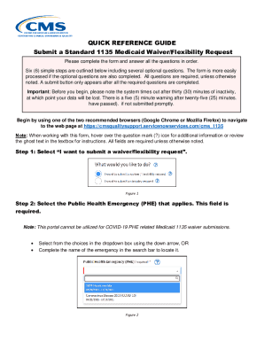 Fillable Online PDF Submit an 1135 Waiver/Flexibility Request - CMS Fax ...