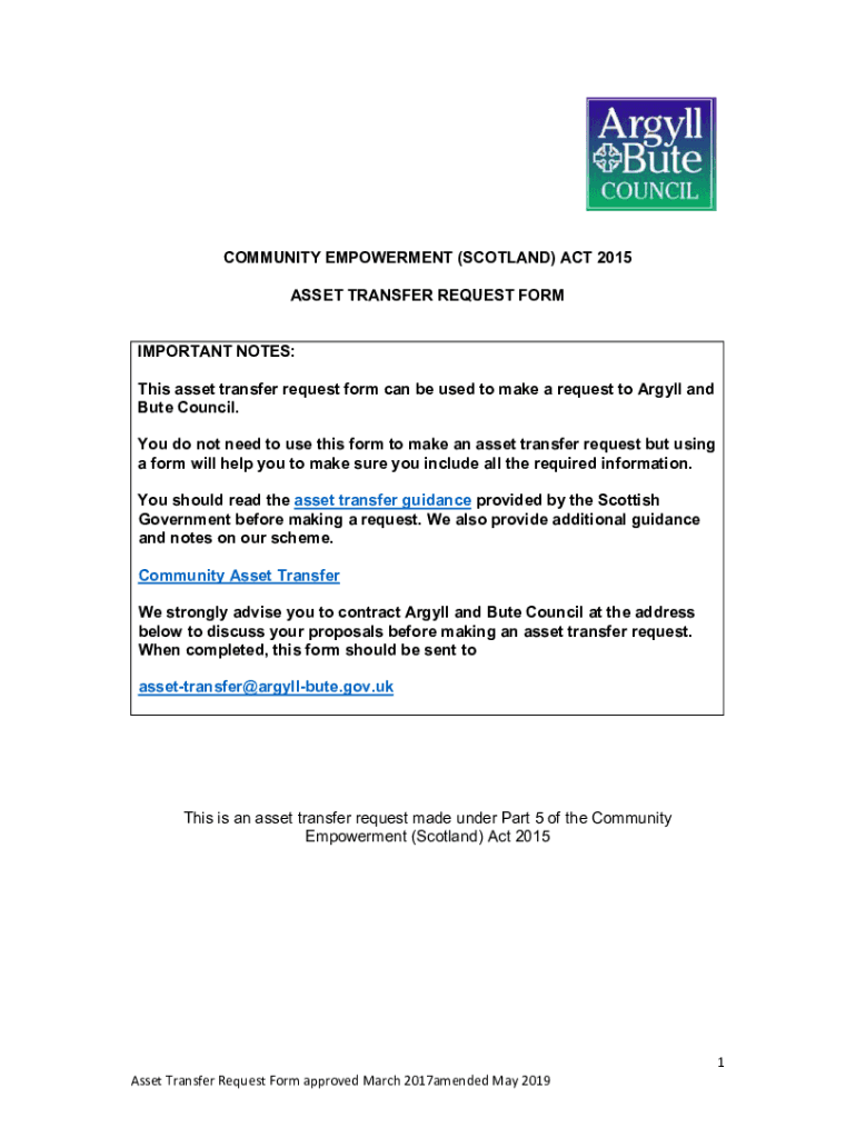 Fillable Online Final Asset Transfer Request Form v2.1 Fax Email Print ...
