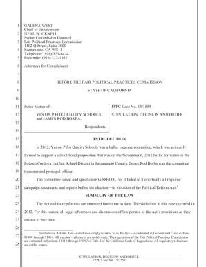 Fillable Online lunar.fppc.ca.govcontentdamGALENA WEST Chief of ...