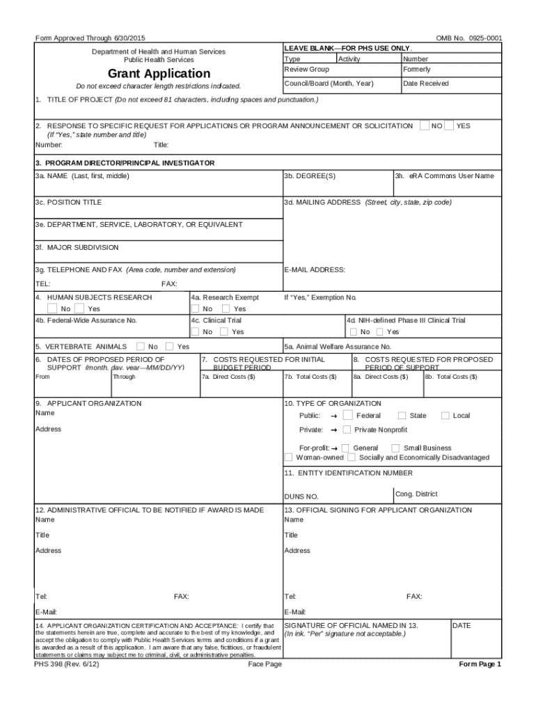 omb.report icr 201409/0925/0065E PHS 398 Career Development - OMB 0925 ...