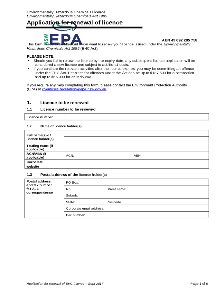 www.epa.nsw.gov.au-mediaLicence Application Premises Doc Template | pdfFiller