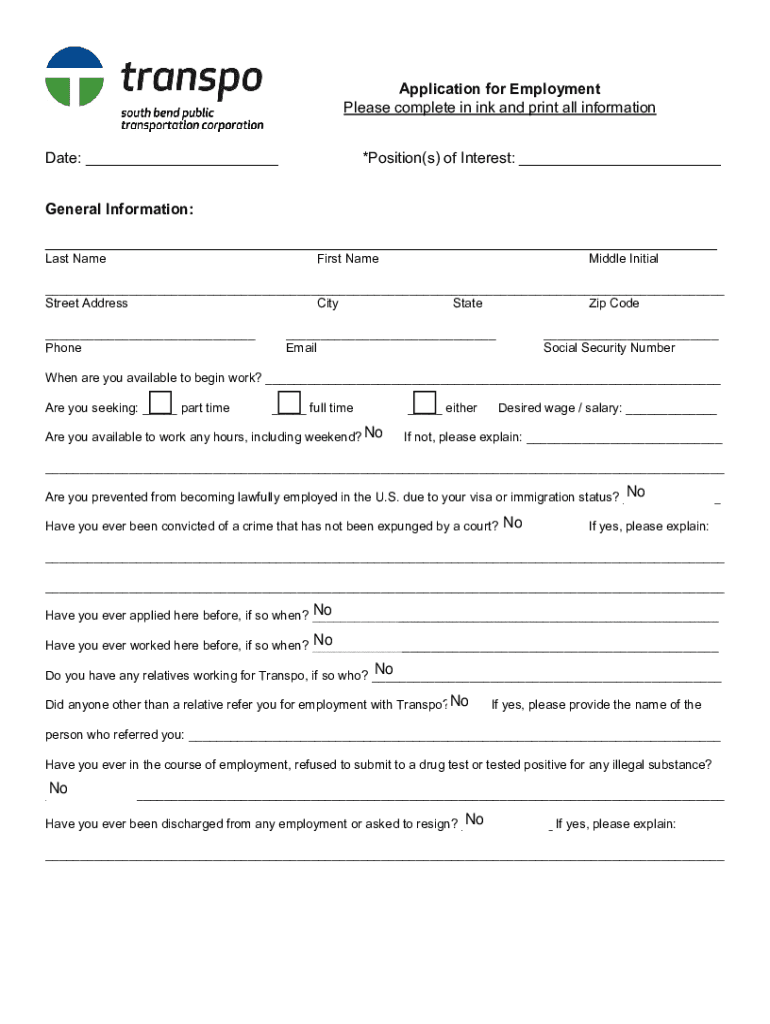 Fillable Online fill.io Employment-Application-bb97fa74Fill - Free ...