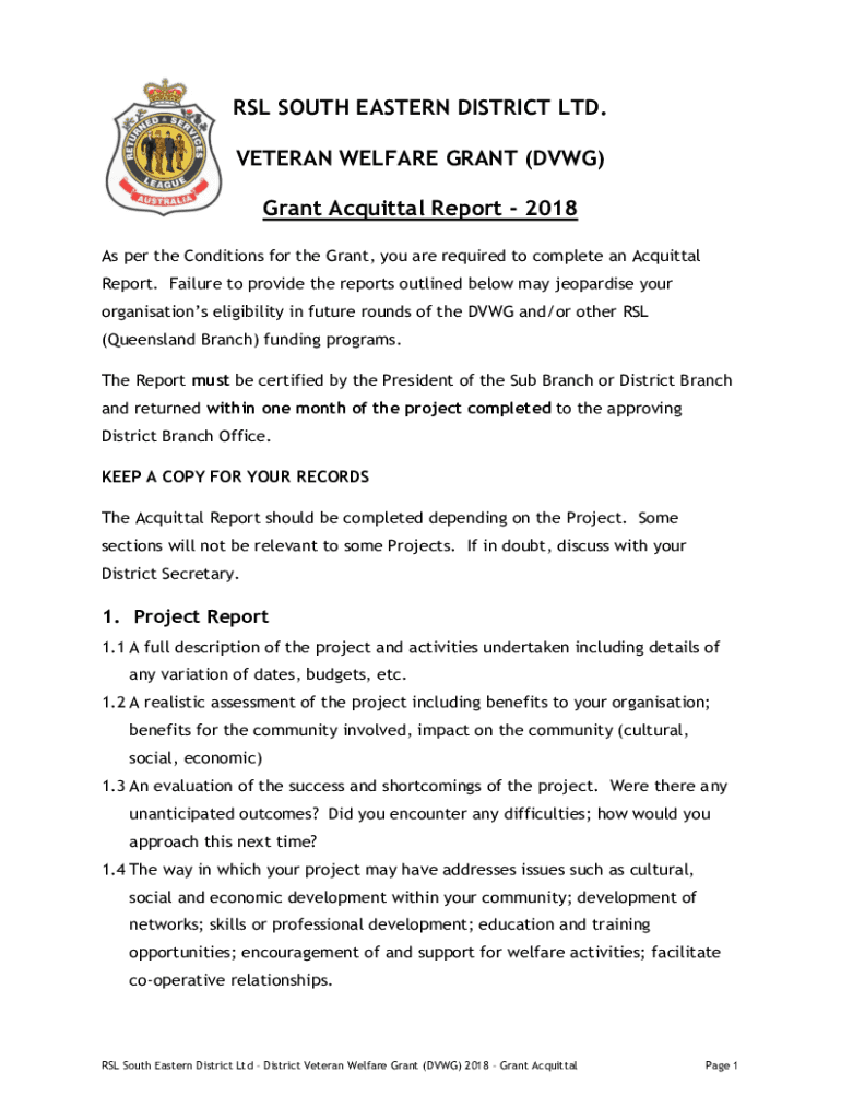 Fillable Online VETERAN WELFARE GRANT (DVWG) Doc TemplatepdfFiller Fax Email Print