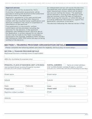 Fillable Online ablis.business.gov.auservicenswBecome an Approved ...