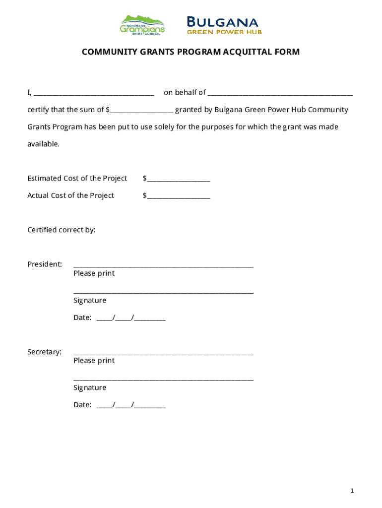 Fillable Online Community Grants - Community Foundation for the ...