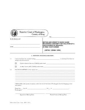 Fillable Online www.courts.wa.govformsdocumentsSuperior Court of ...