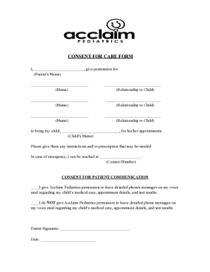 Fillable Online CONSENT-FOR-CARE-AND-COMMUNICATION-FORM Fax Email Print ...