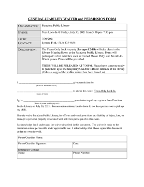 Fillable Online cocodoc.comform278727206-General-release-ofGeneral Release Of Liability Waiver ...