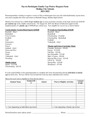 Fillable Online Case History for Family Cap Waiver Request FCWCHMass ...
