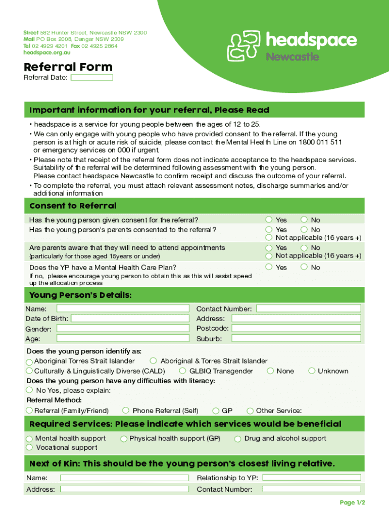 Fillable Online Street 582 Hunter Street, Newcastle NSW 2300 Mail PO Box ... Fax Email Print ...