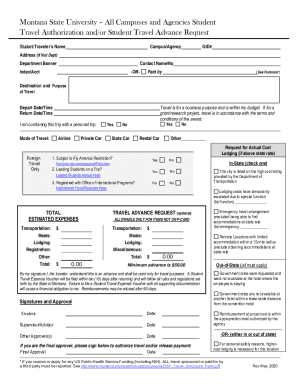 Fillable Online Travel Authorization Fax Email Print - pdfFiller