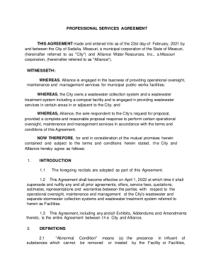 Fillable Online Professional Services Agreement: Everything You Need to KnowProfessional Service ...