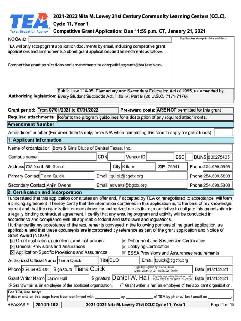 Fillable Online ESSA, Title IV Part B Nita M. Lowey 21st Century Community ... Fax Email Print ...