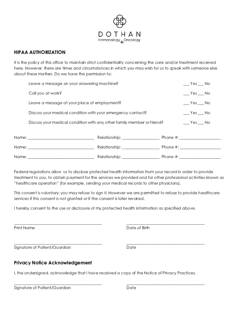Fillable Online www.hipaajournal.comwhat-is-hipaa-authorizationWhat is HIPAA Authorization ...