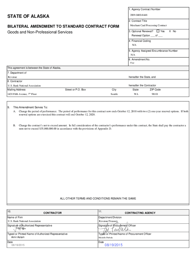 Fillable Online doa.alaska.govdopLaborRelationsContract Letters of ...