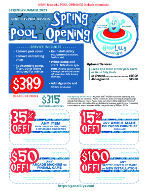 Fillable Online www.excelpoolservice.comswimming-pool-opening2022 SWIMMING POOL OPENING - Excel ...