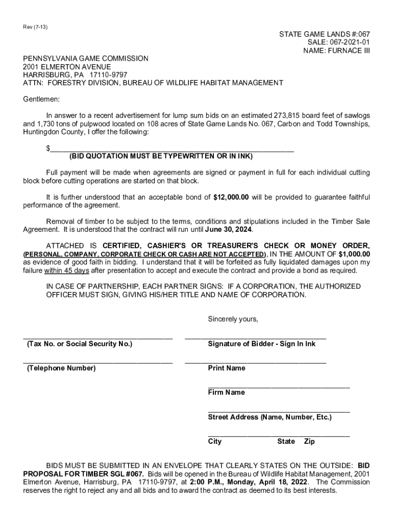 Fillable Online www.emarketplace.state.pa.usFileDownloadELECTRONIC BID NOTICE PGC STATE GAME ...